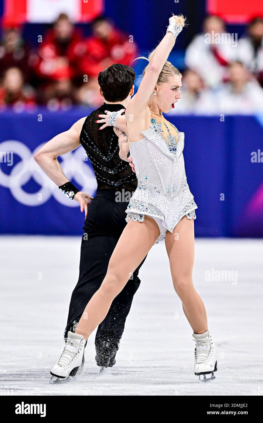Piper GILLES & Paul POIRIER (CAN), during Team Event - Ice Dance Rhythm ...