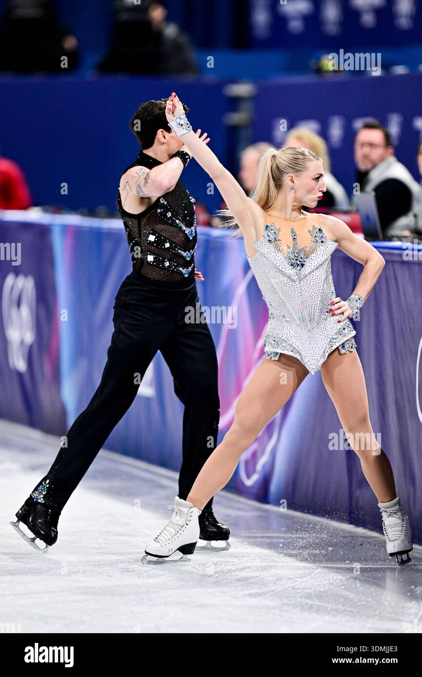Piper GILLES & Paul POIRIER (CAN), during Team Event - Ice Dance Rhythm ...