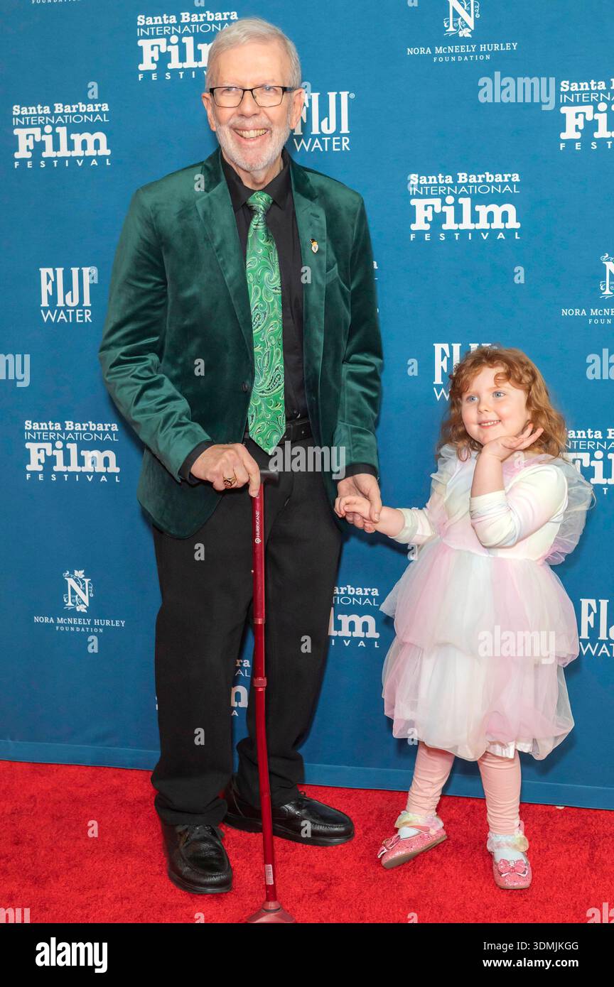 Leonard Maltin mit Enkelin Daisy Maltin bei der Maltin Modern Master ...