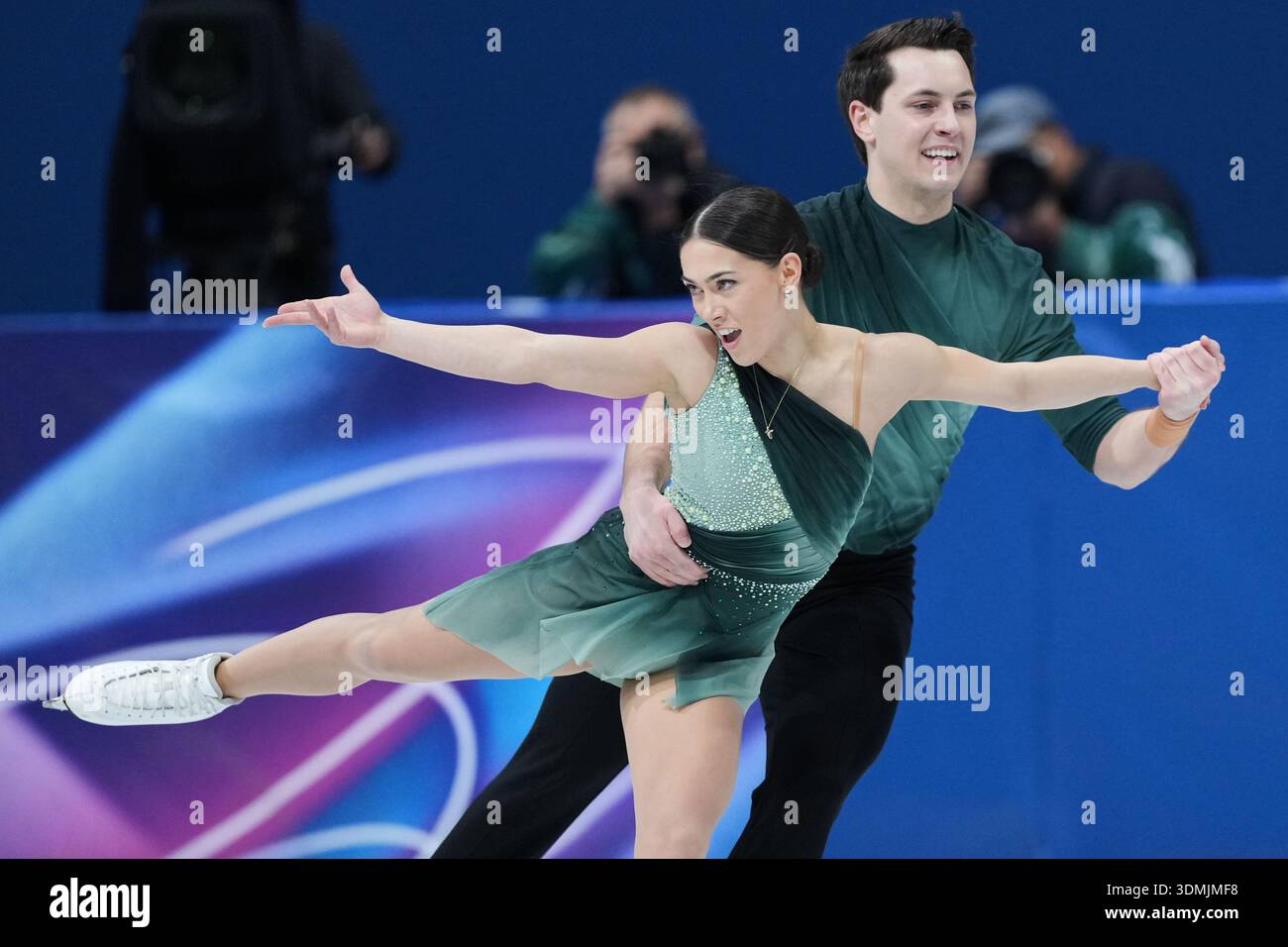 Anastasia Vaipan-Law and Luke Digby of Britain compete during the ...