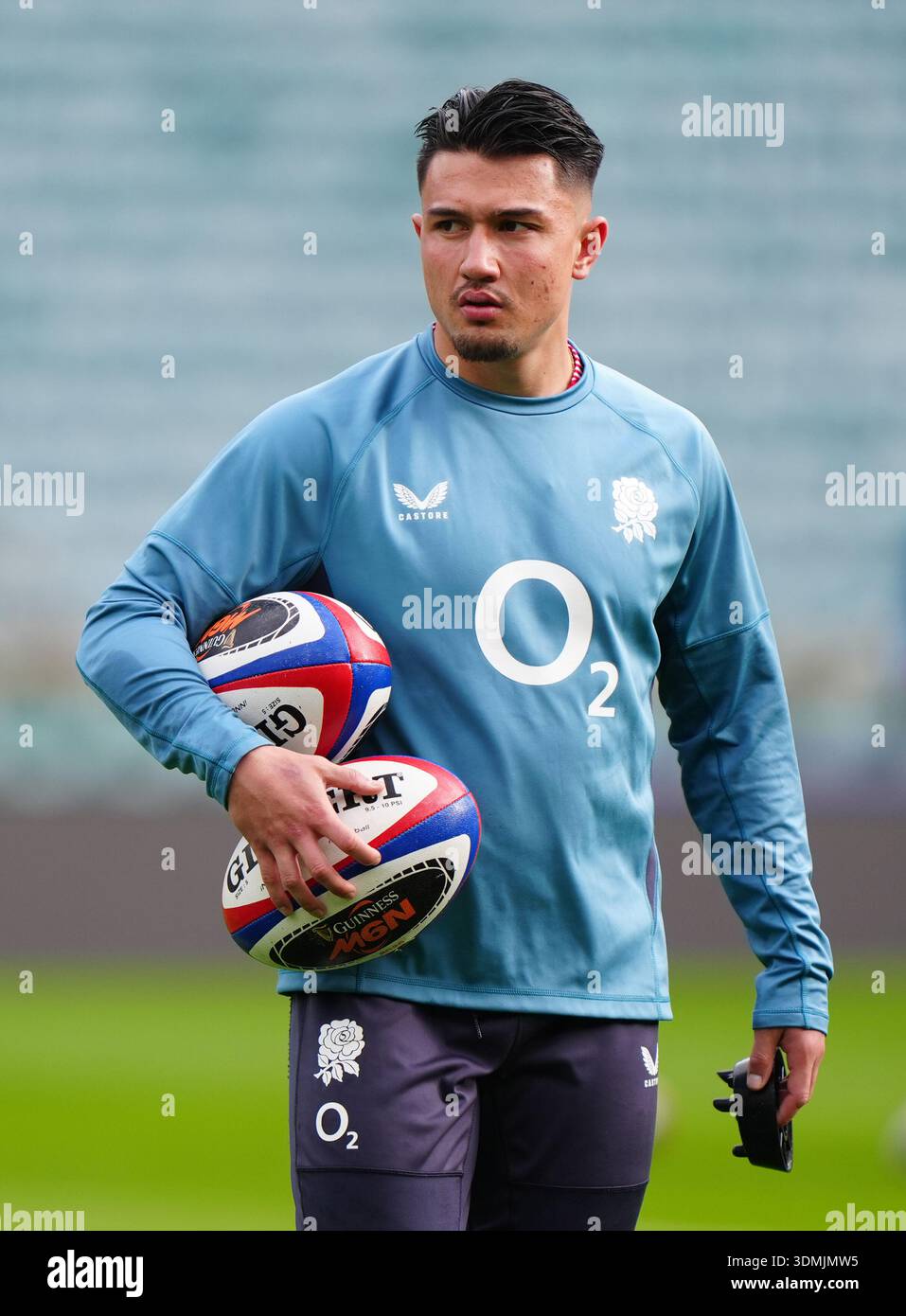 England's Marcus Smith during the team run at the Allianz Stadium ...