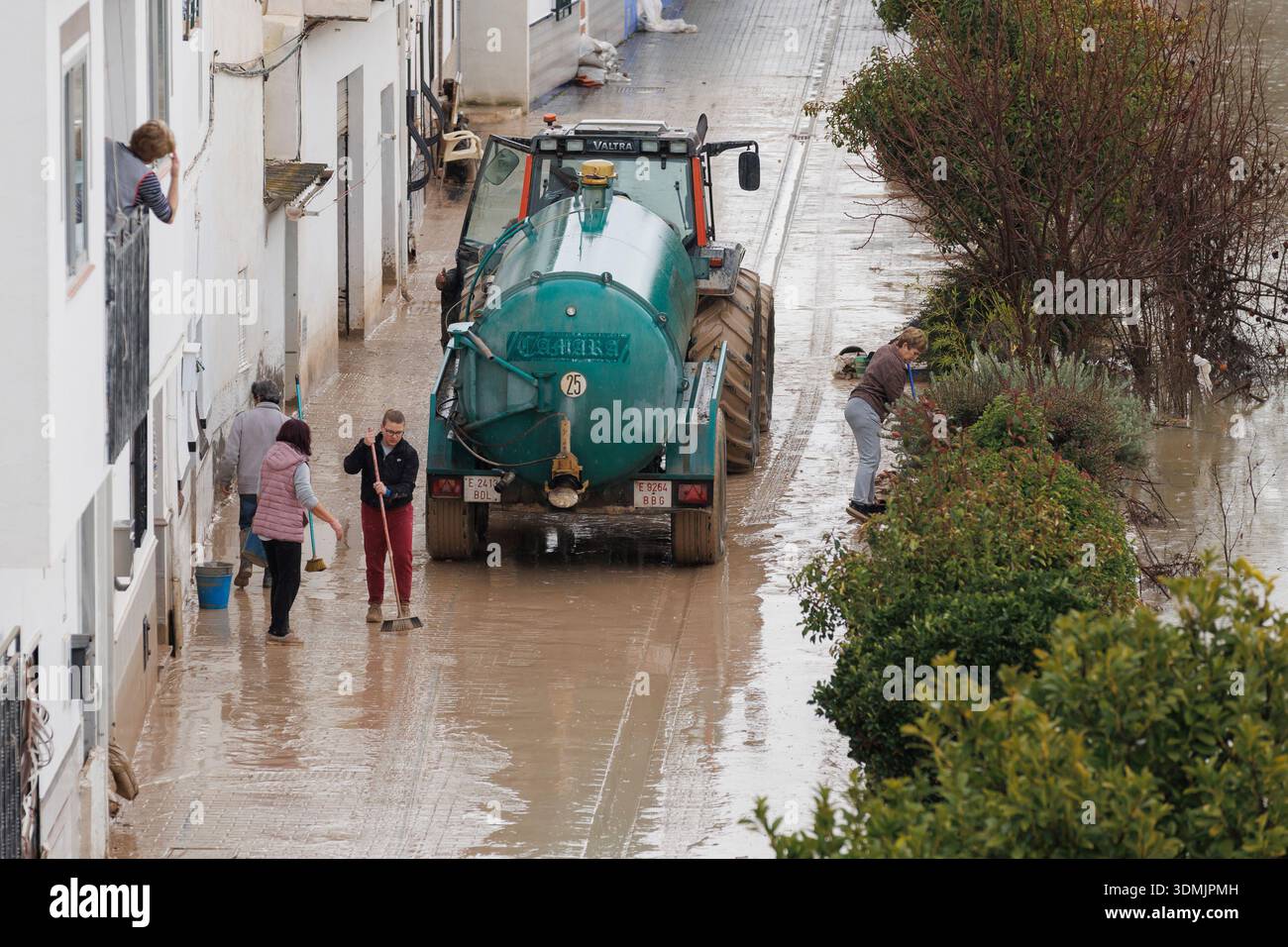 Residents of the municipality of Villanueva Mesía, Granada, are busy ...