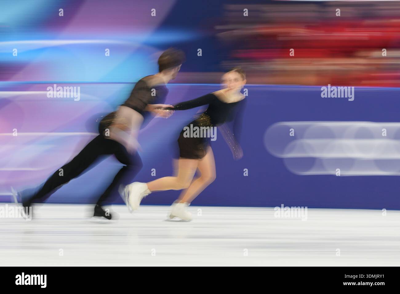 Sara Conti and Niccolo Macii of Italy compete during the figure skating ...