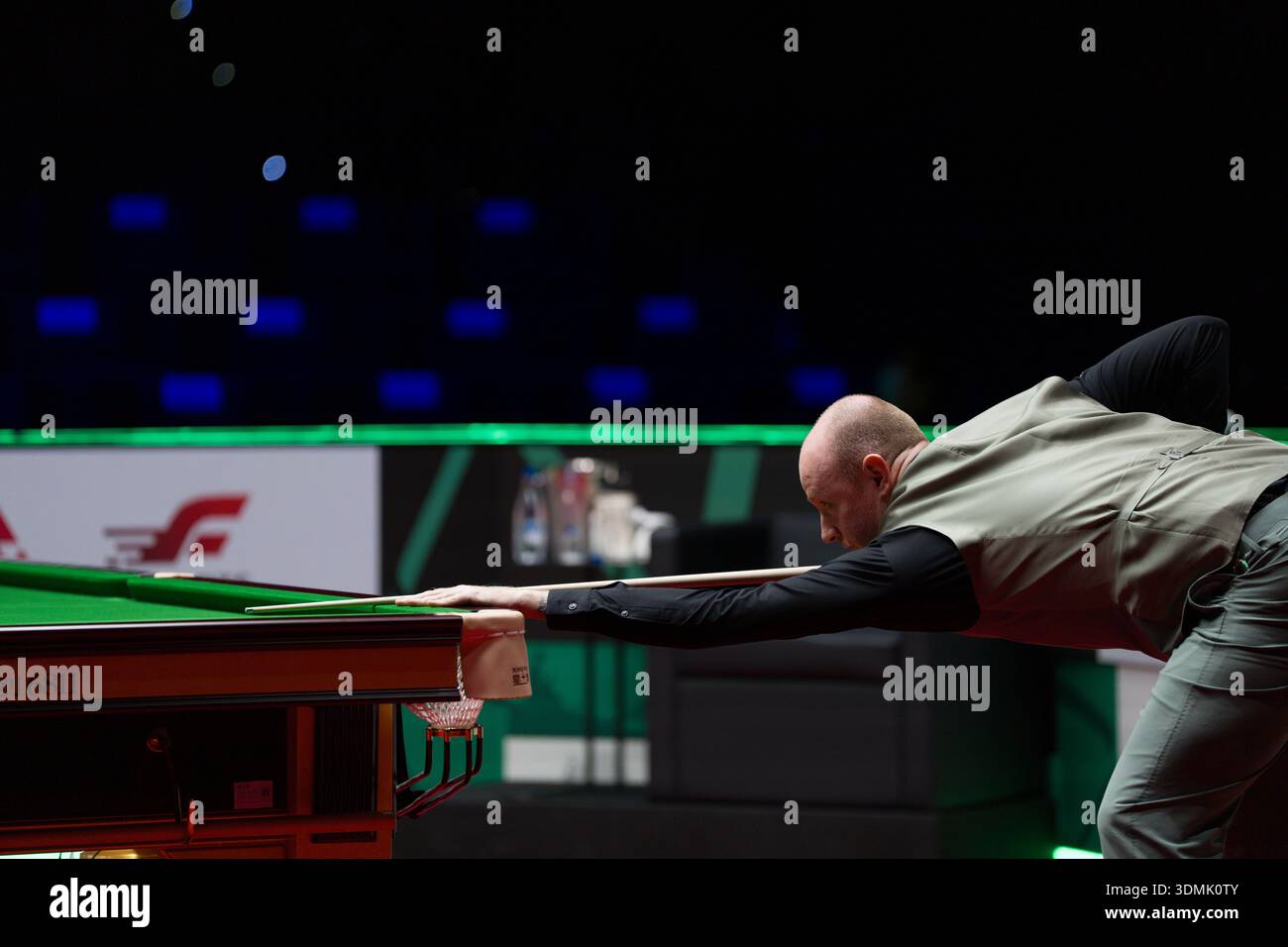 English snooker player, Chris Wakelin during a game at the 2026 World ...