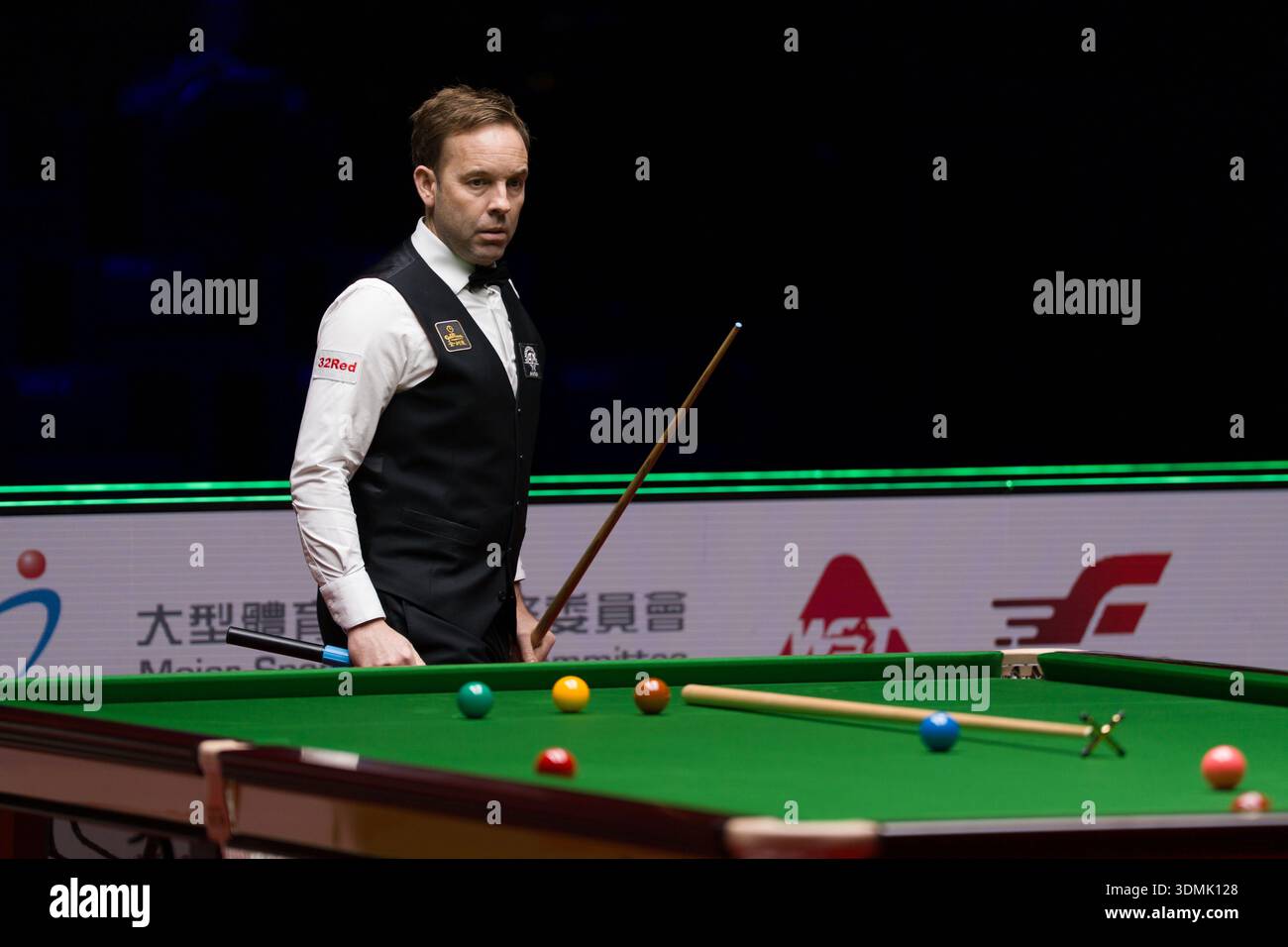 English snooker player, Ali Carter during a game at the 2026 World ...