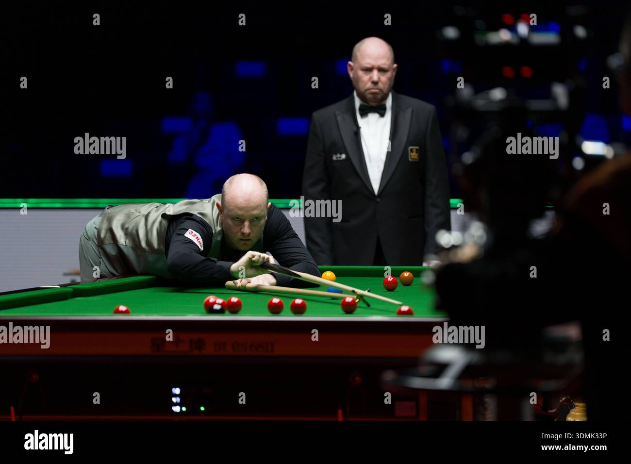 English snooker player, Chris Wakelin during a game at the 2026 World ...