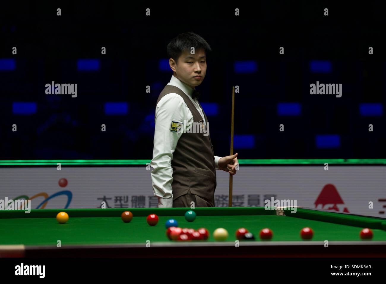 Chinese snooker player, Zhao Xintong during a game at the 2026 World ...