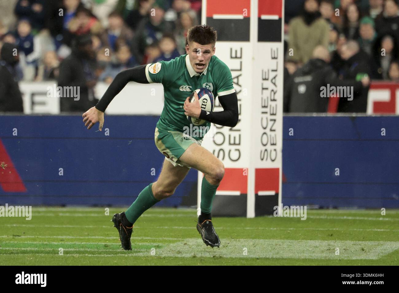 Sam Prendergast of Ireland during the 2026 Six Nations Championship ...