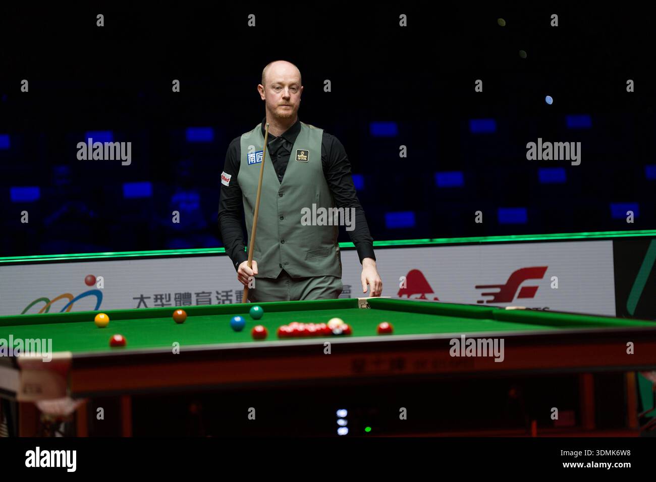 English snooker player, Chris Wakelin during a game at the 2026 World ...