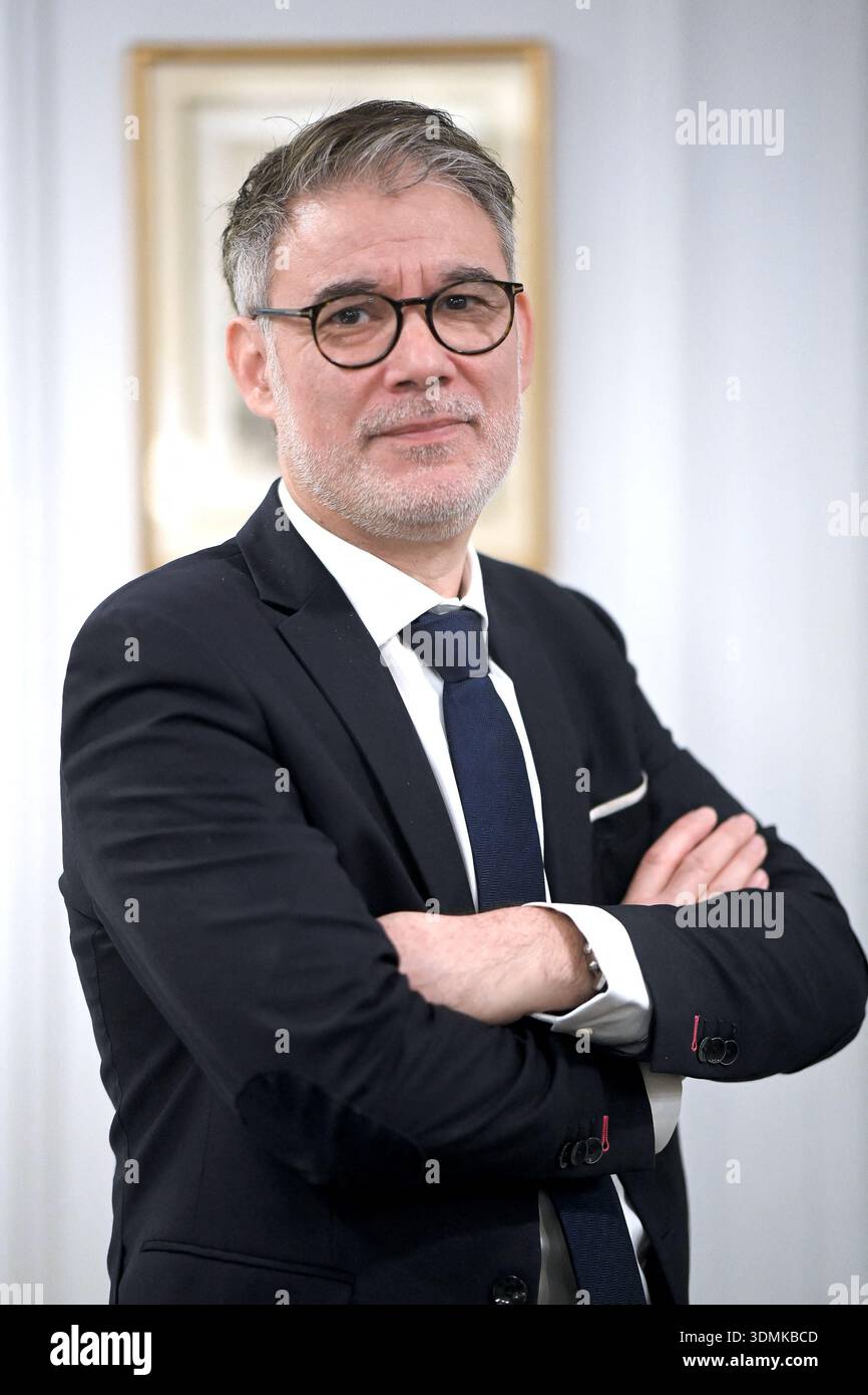 2026 municipal elections. Olivier Faure, leader of the Socialist Party ...