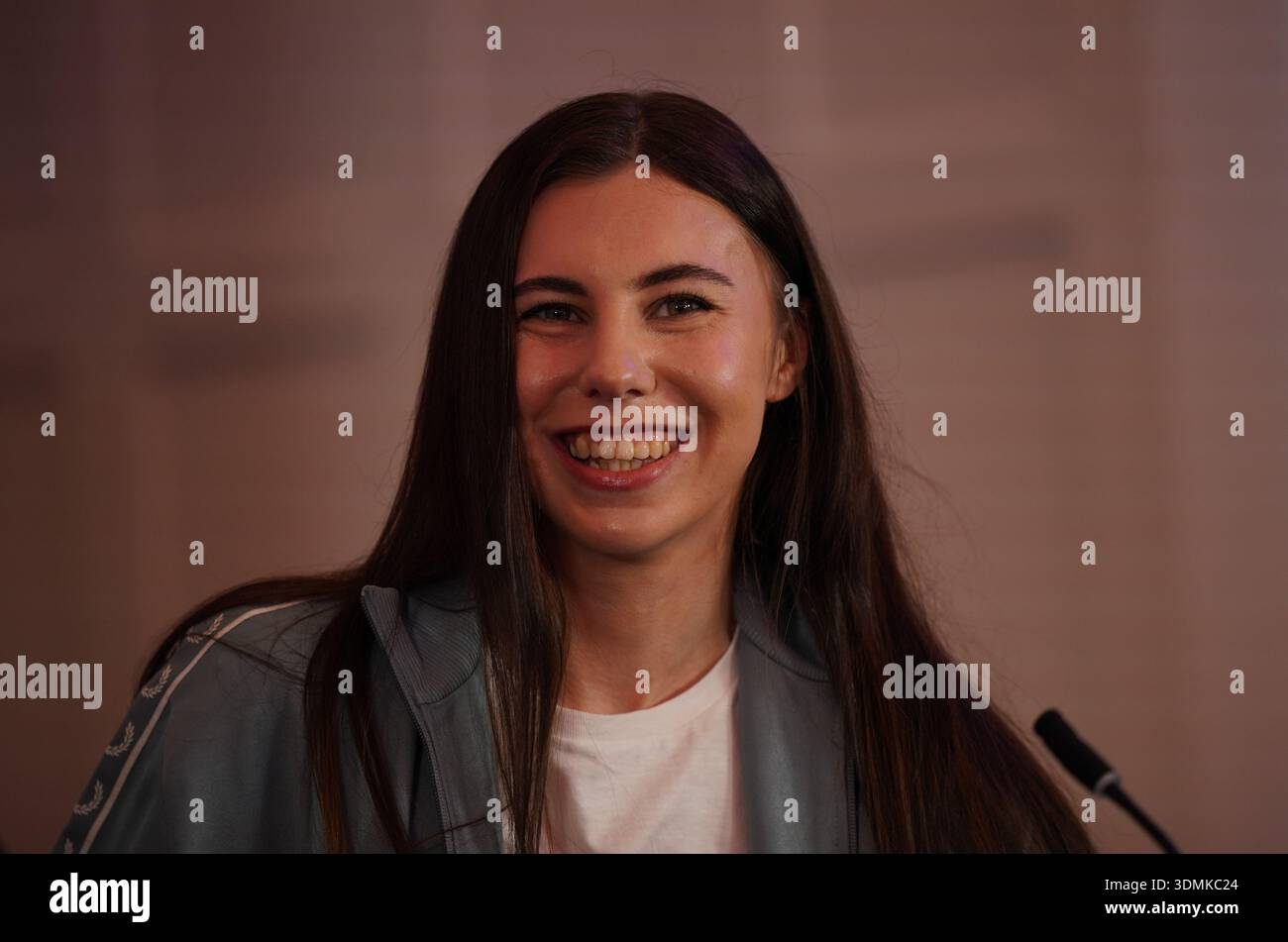 Emma Dolan during a press conference at London Olympia. Picture date ...