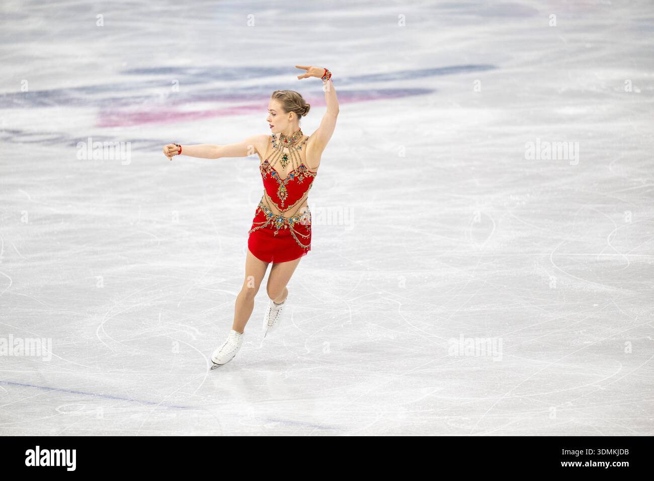 Anastasiia Gubanova from Georgia during the Winter Olympic Games ...
