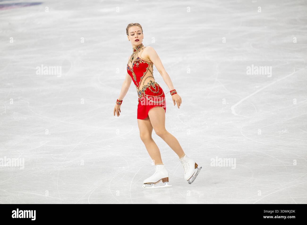 Anastasiia Gubanova from Georgia during the Winter Olympic Games ...
