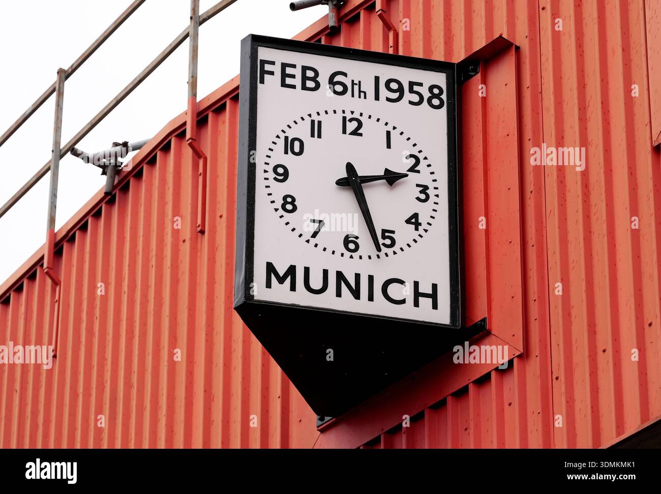 A view of the Munich Memorial Clock before the Munich Air Disaster ...
