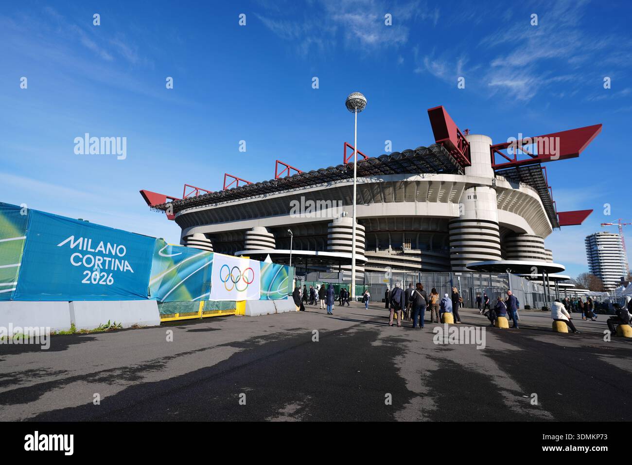 A general view outside the stadium before the Opening Ceremony for the ...