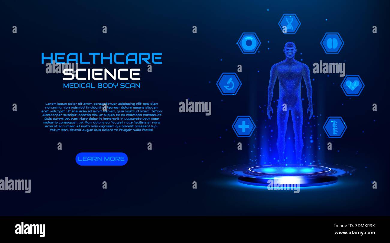Medical technology human skeleton Stock Vector Images - Alamy