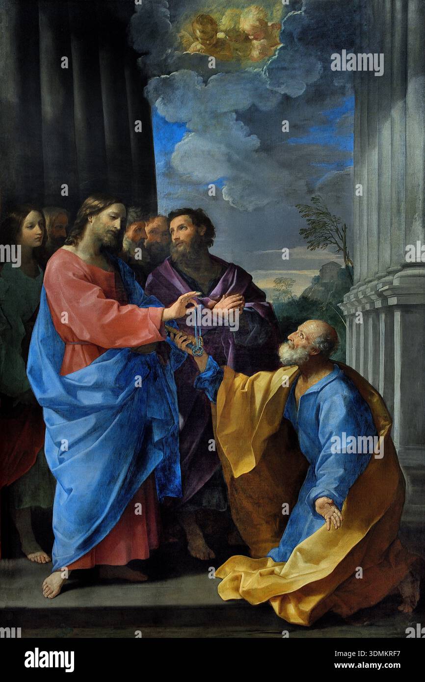 Christ Giving the Keys to Saint Peter 1625 by Guido Reni 1575-1642 ...