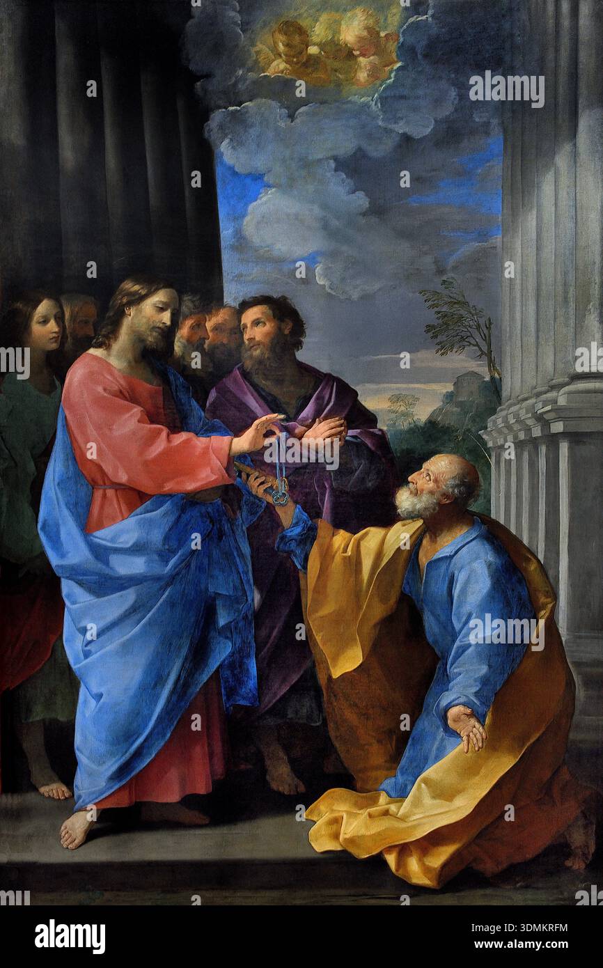 Christ Giving the Keys to Saint Peter 1625 by Guido Reni 1575-1642 ...