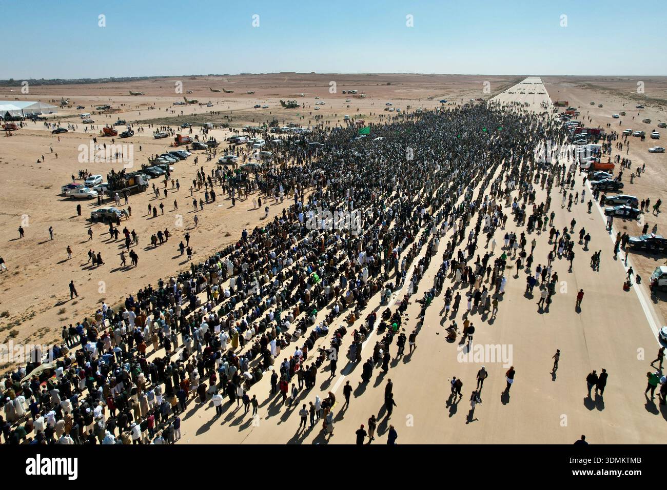 Thousands of Libyans crowd to attend the funeral of Seif al-Islam, son ...
