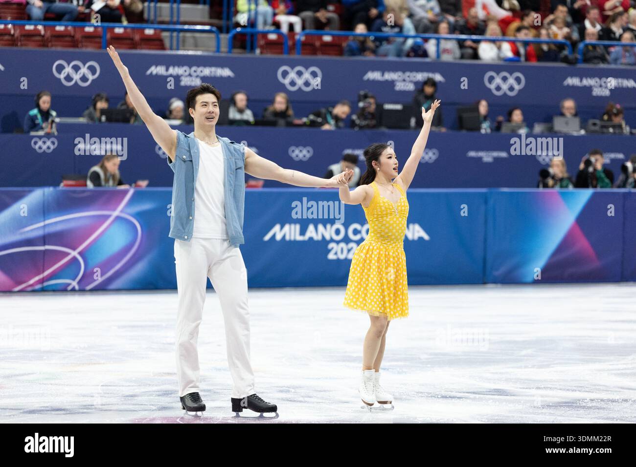 Wang Shiyue and Liu Xinyu from China perform their Ice Dance Rhythm ...