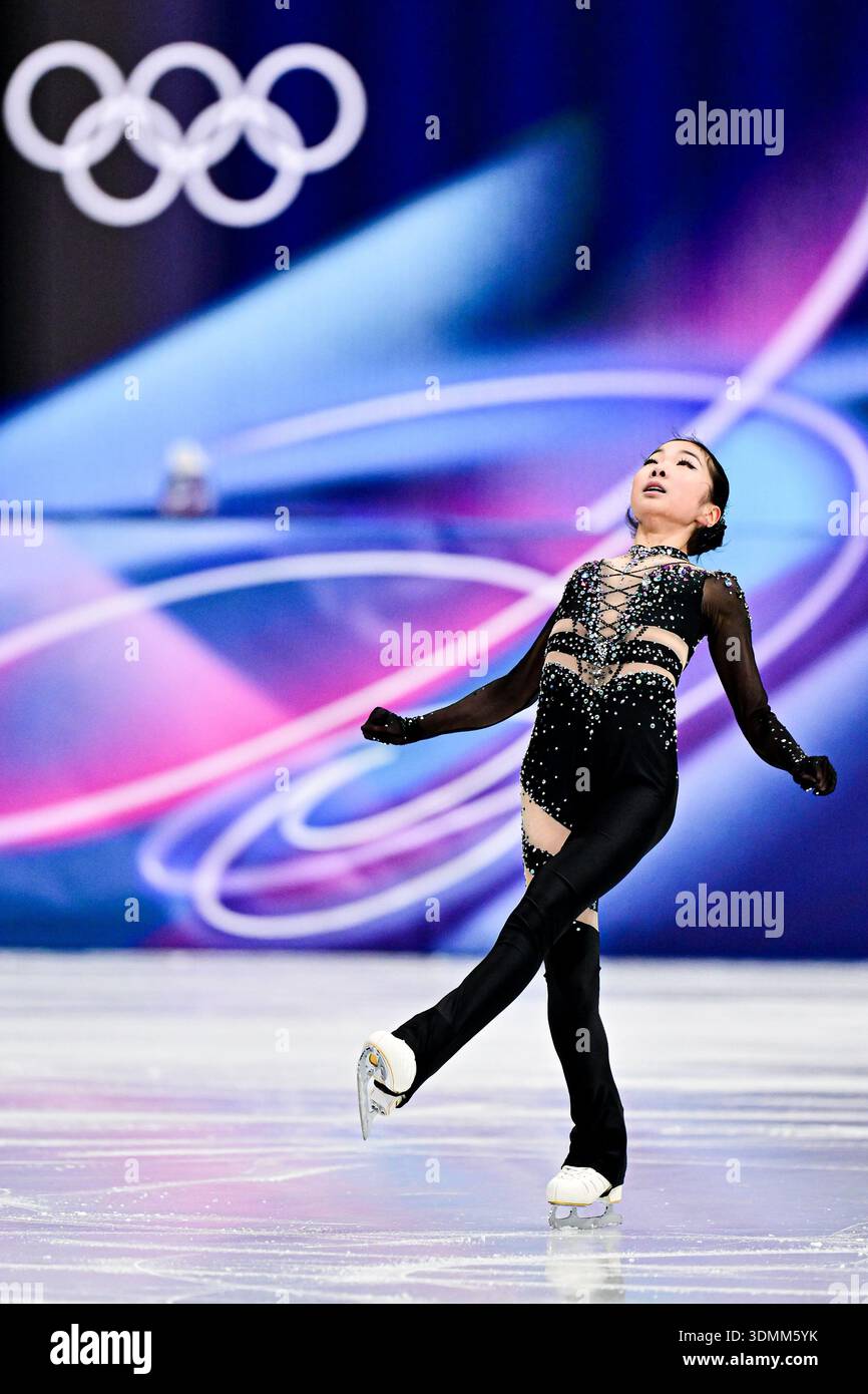 Ruiyang ZHANG (CHN), during Team Event - Women Single Skating Short ...