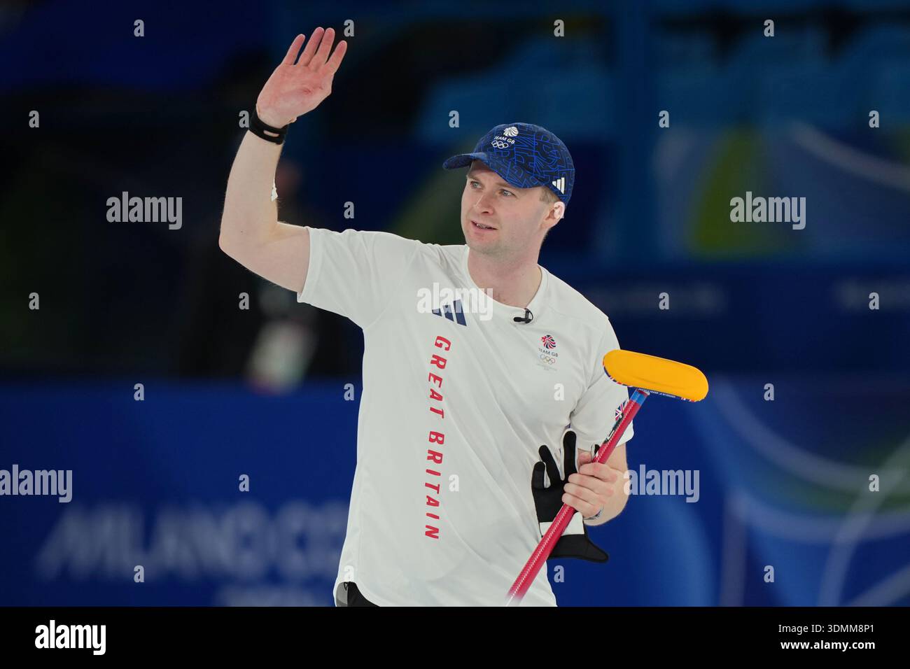 Britain's Bruce Mouat celebrates their win during the mixed doubles ...