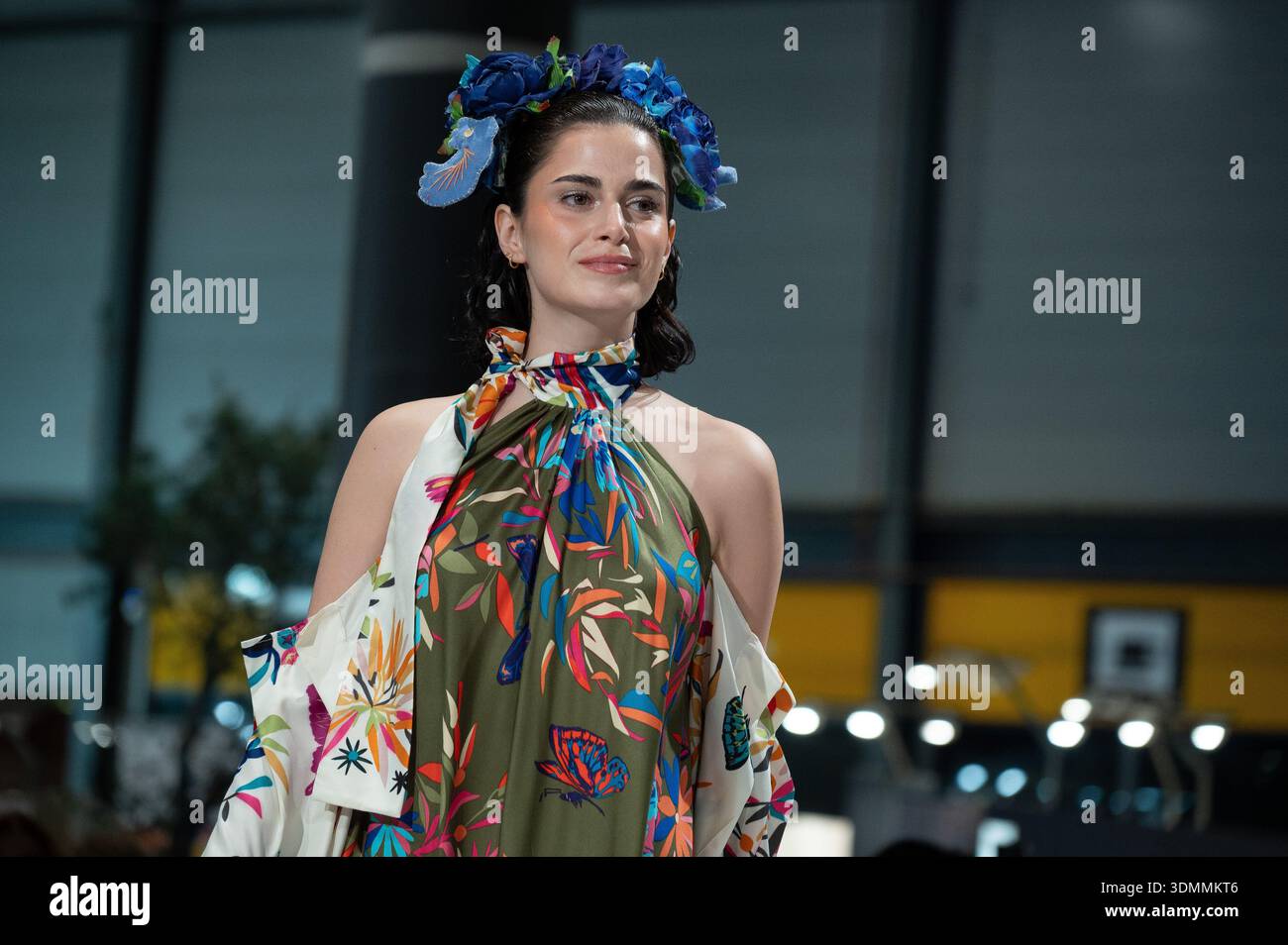 Madrid, Spain. 06th Feb, 2026. A model walks the runway in a design by ...
