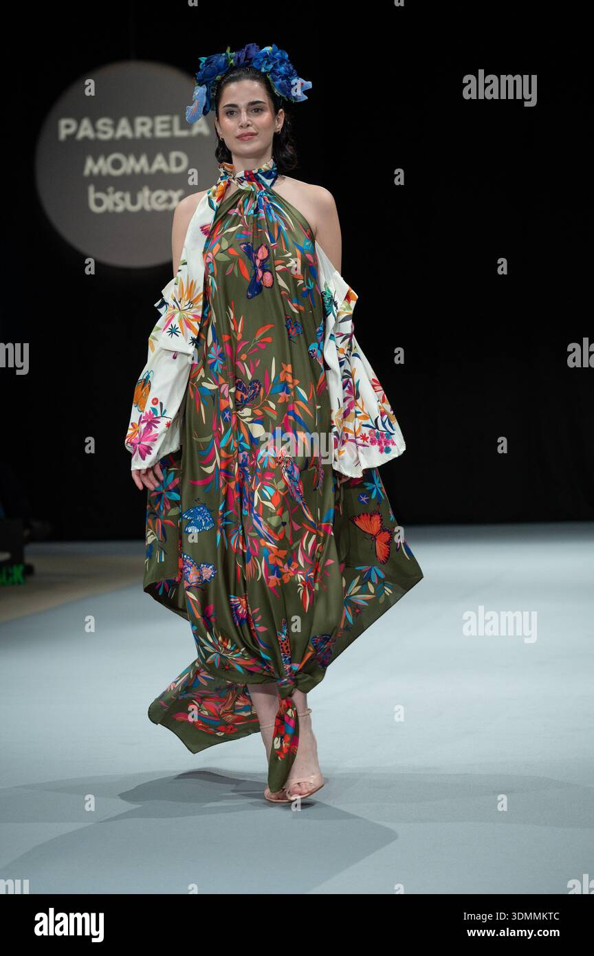 Madrid, Spain. 06th Feb, 2026. A model walks the runway in a design by ...