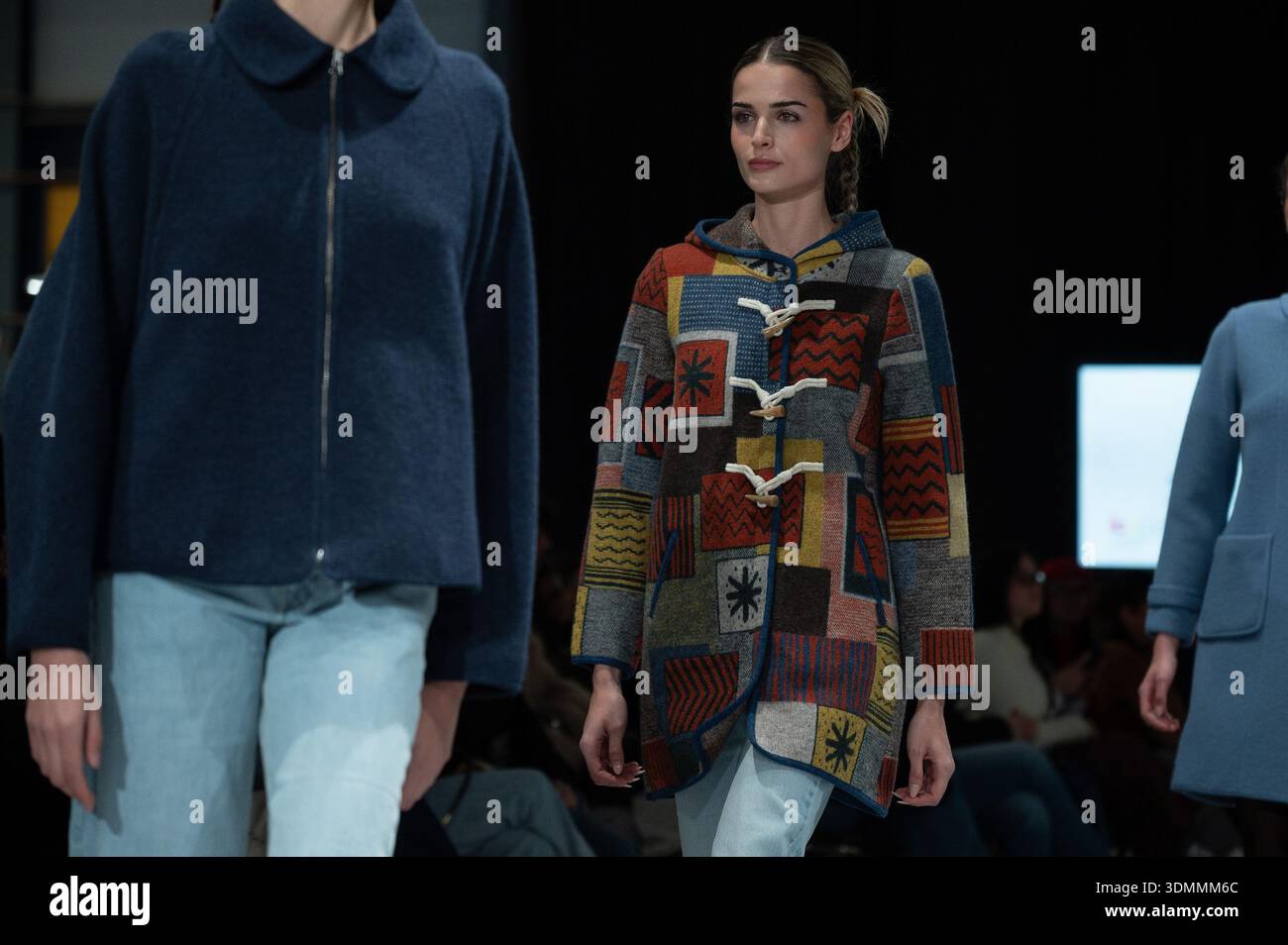 Madrid, Spain. 06th Feb, 2026. A model walks the runway in a design by ...