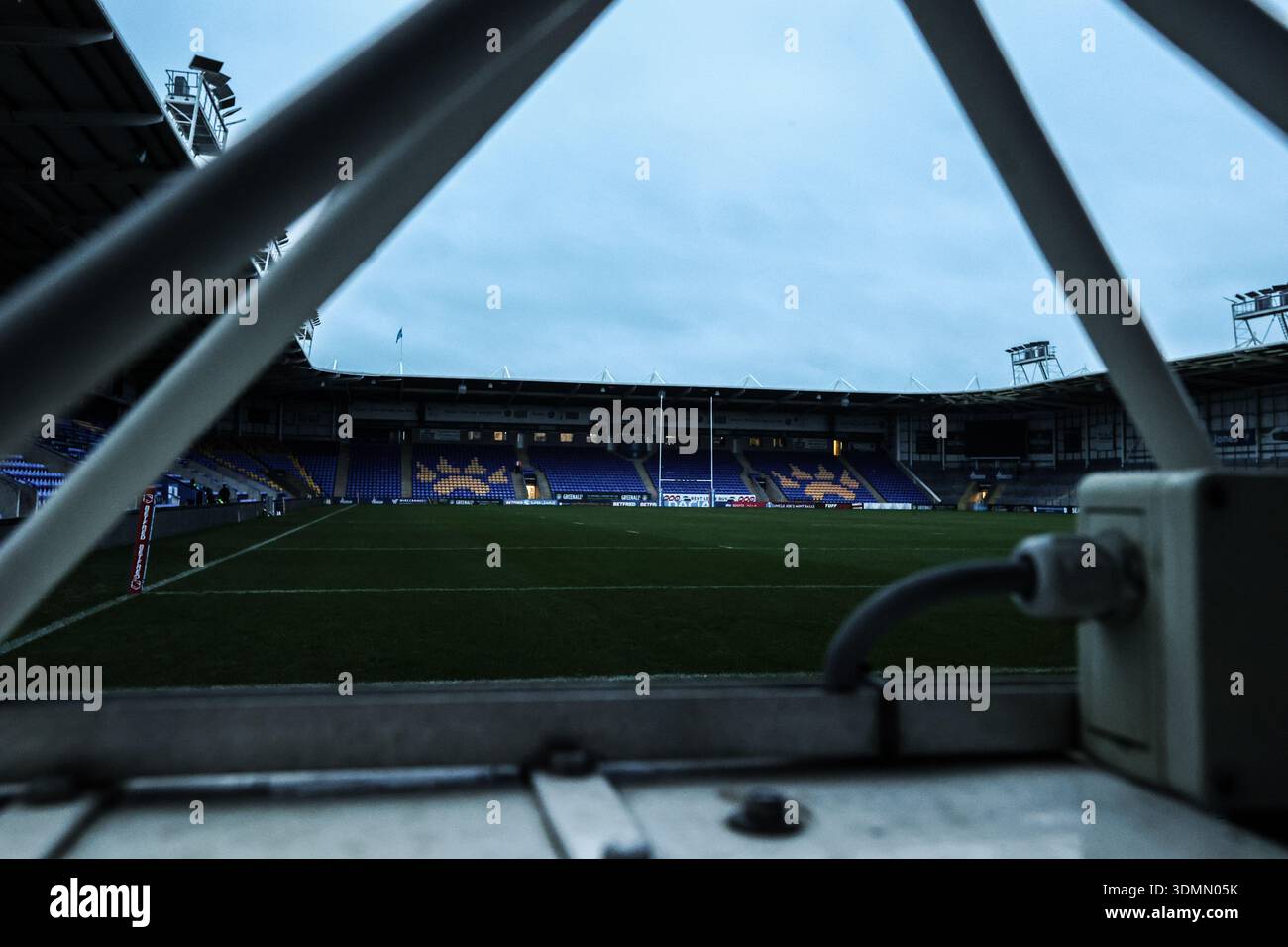 A general view of Halliwell Jones Stadium ahead of the Betfred ...