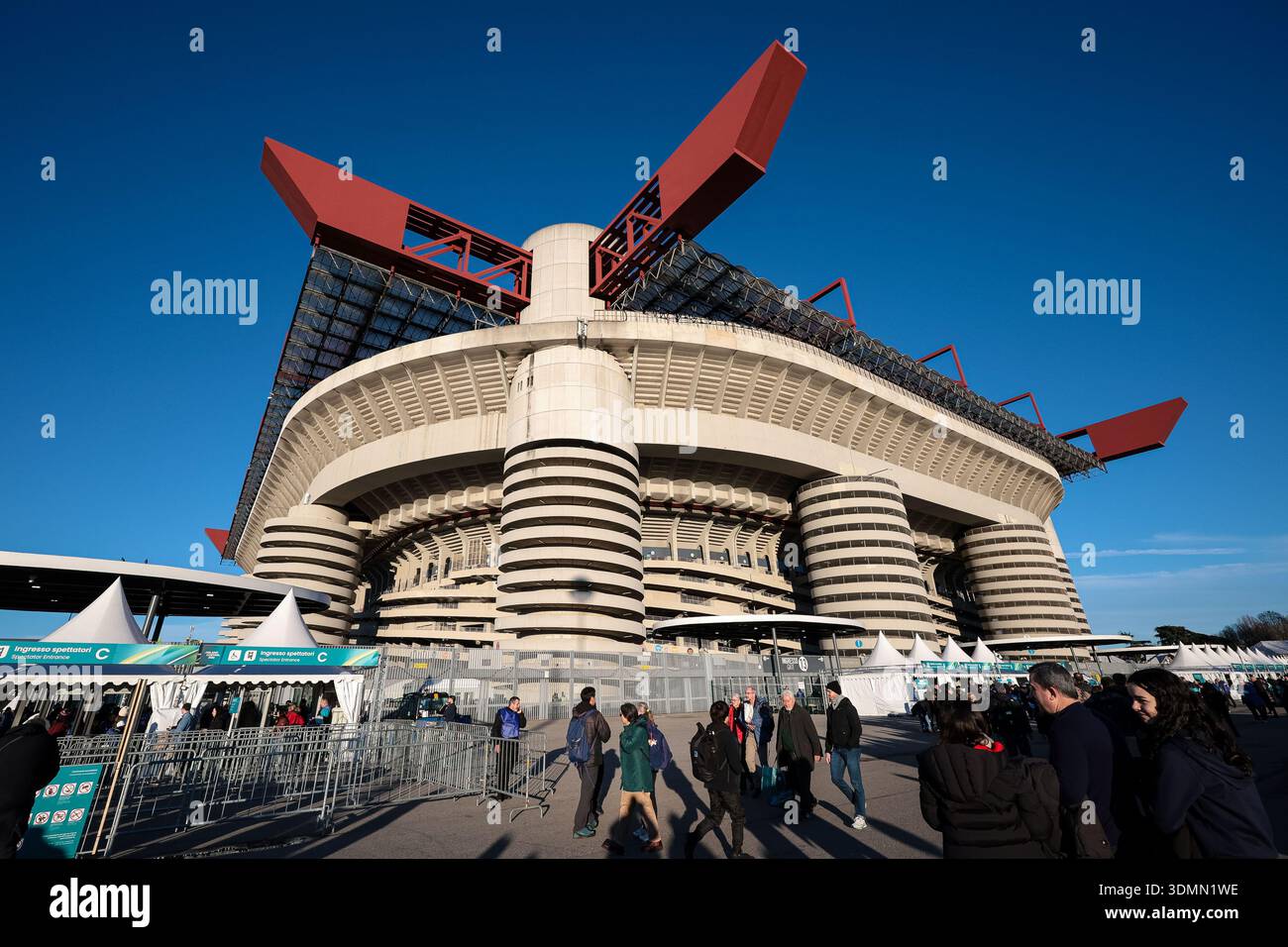 A general view of the Milano San Siro Olympic Stadium prior the Opening ...