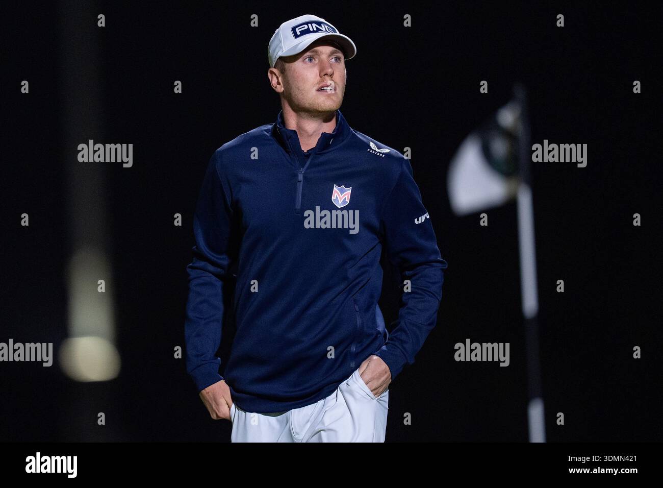 Ben Schmidt of Majesticks Golf Club on the seventh green during the ...