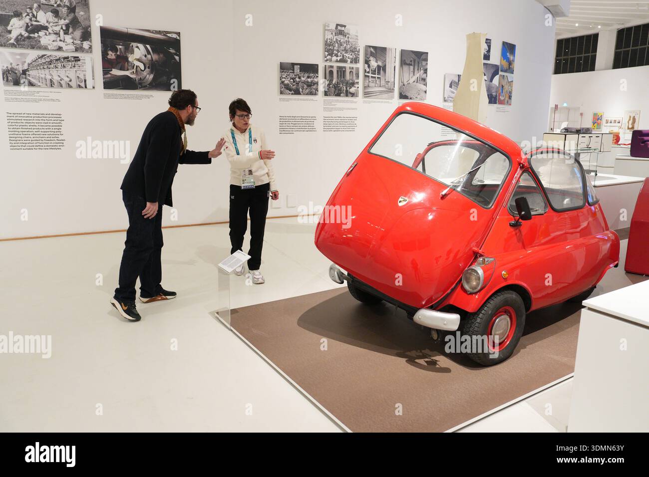 Milan, Design Museum at the Triennale, Manuela Centa and director Marco ...