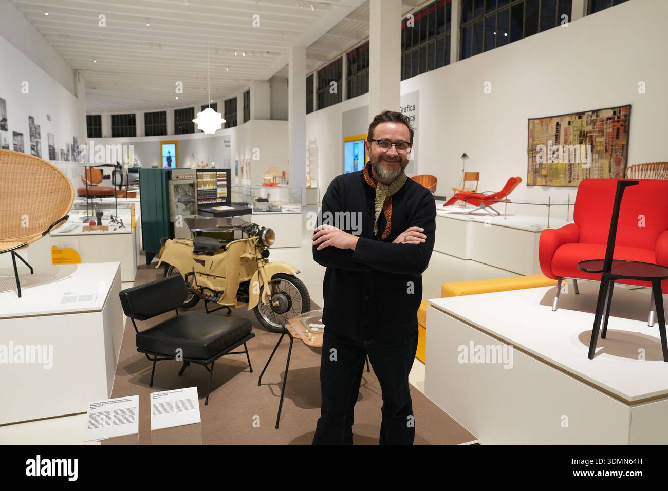 Milan, Design Museum at the Triennale, Director Marco Sammicheli Stock ...