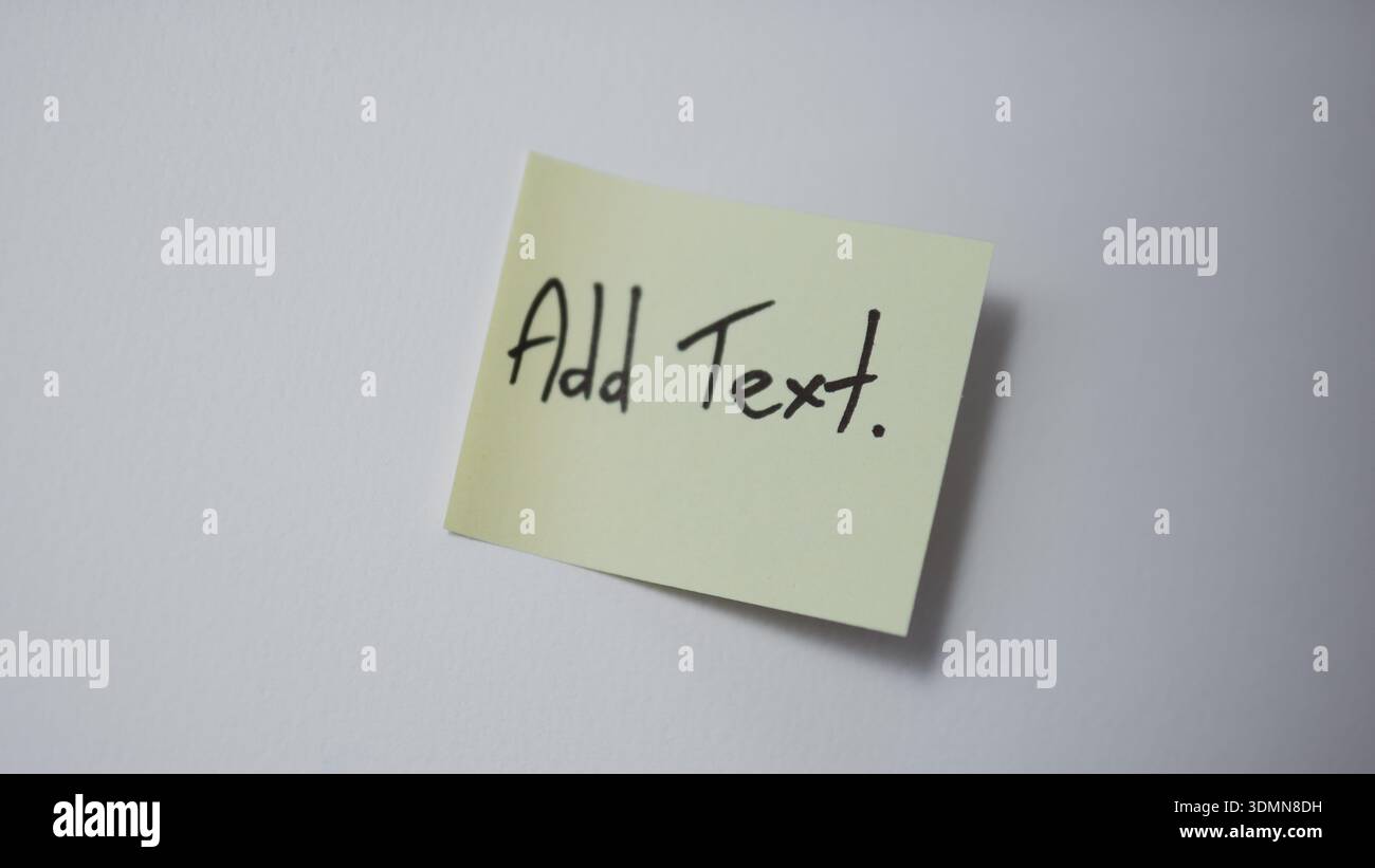Sticky note text concept hi-res stock photography and images - Alamy