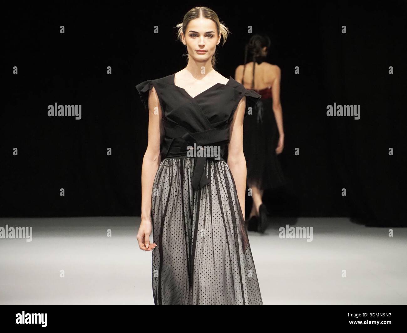 The model walks in the Susana Escribano fashion show at the MOMAD 2026 ...