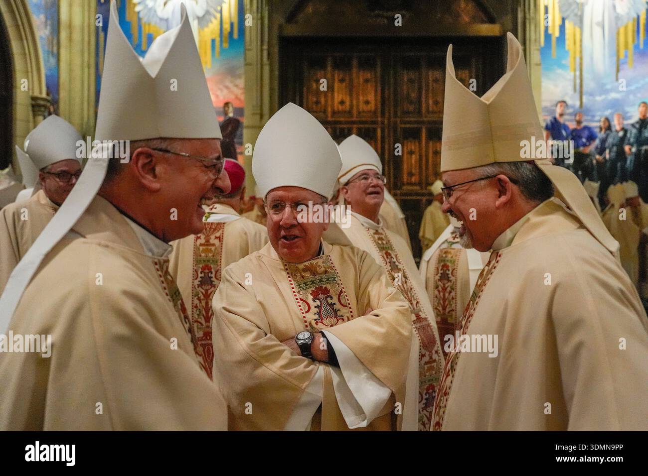 Catholic clergy gather at St. Patrick's Cathedral for the Mass of ...