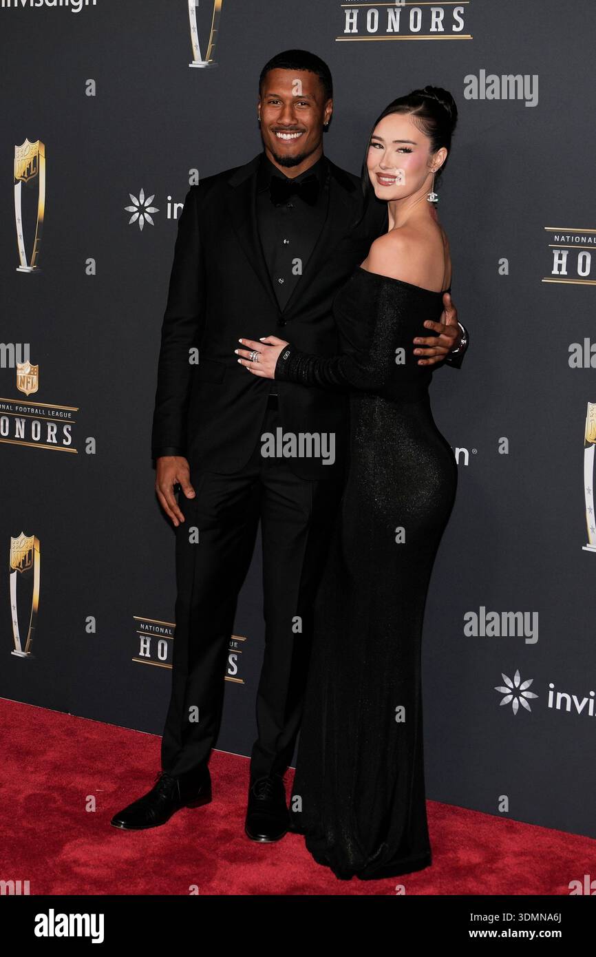 Los Angeles Rams' Quentin Lake, left, and his girlfriend, Emmalyn ...