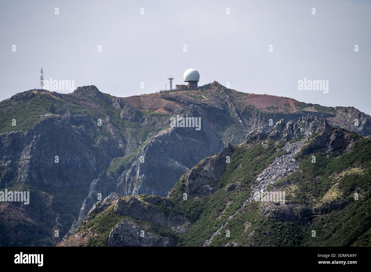 View on Observatory at Pico Arieiro on madeira island Stock Photo - Alamy