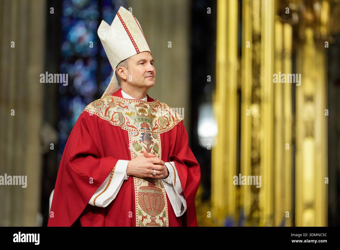 Archbishop Ronald Hicks speaks at the start of Mass of Installation at ...