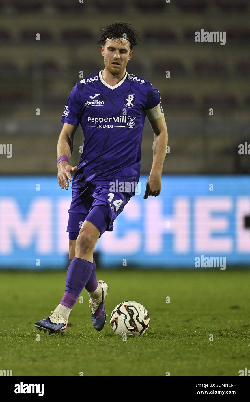 Patro Eisden's Jordan Renson pictured during a soccer game between ...