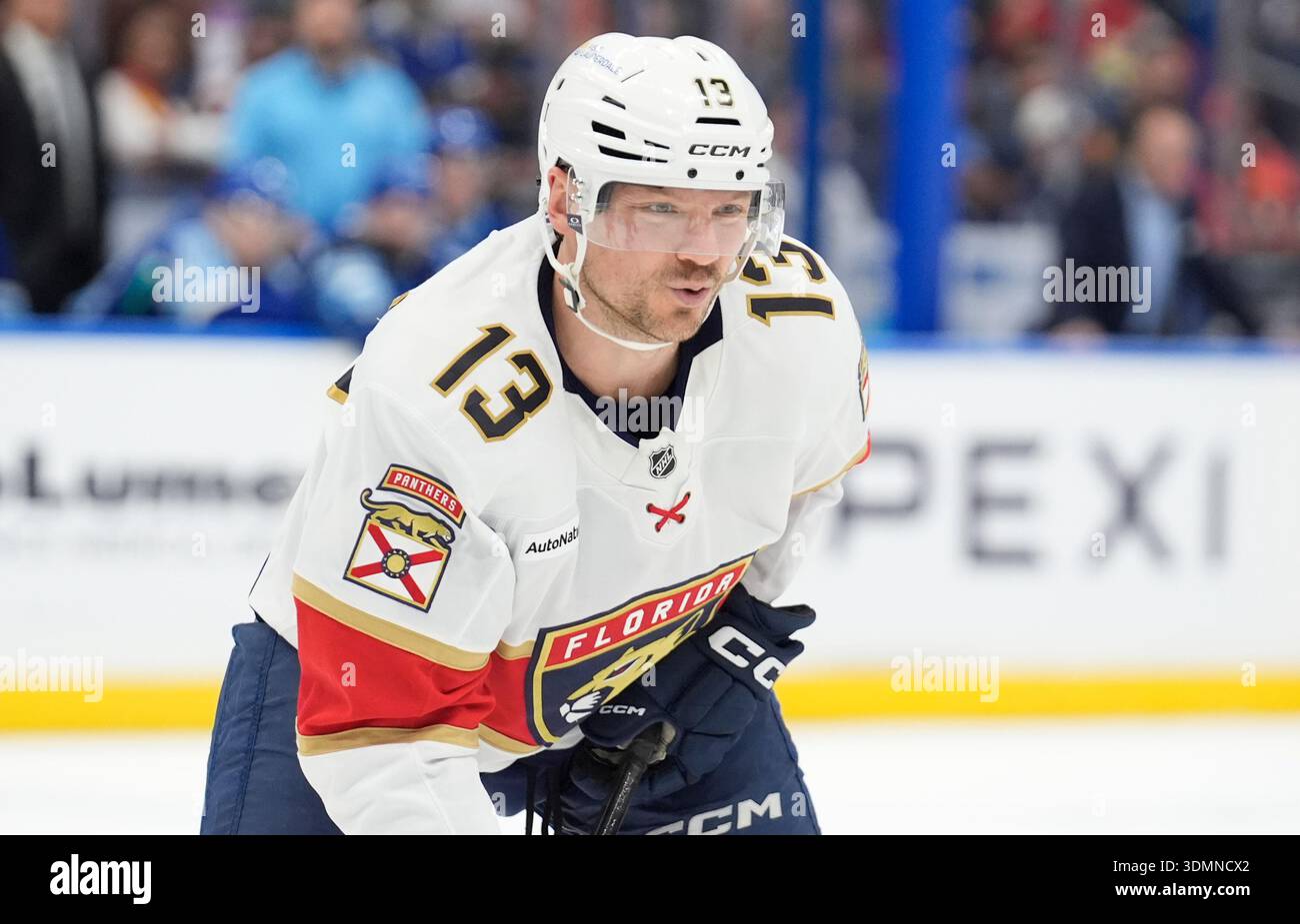 Florida Panthers center Sam Reinhart (13) against the Tampa Bay ...
