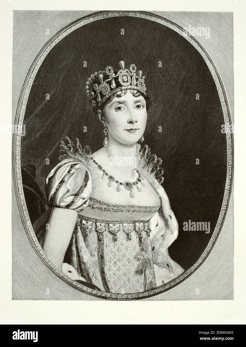 Historical illustration artwork of Empress Joséphine of France ...