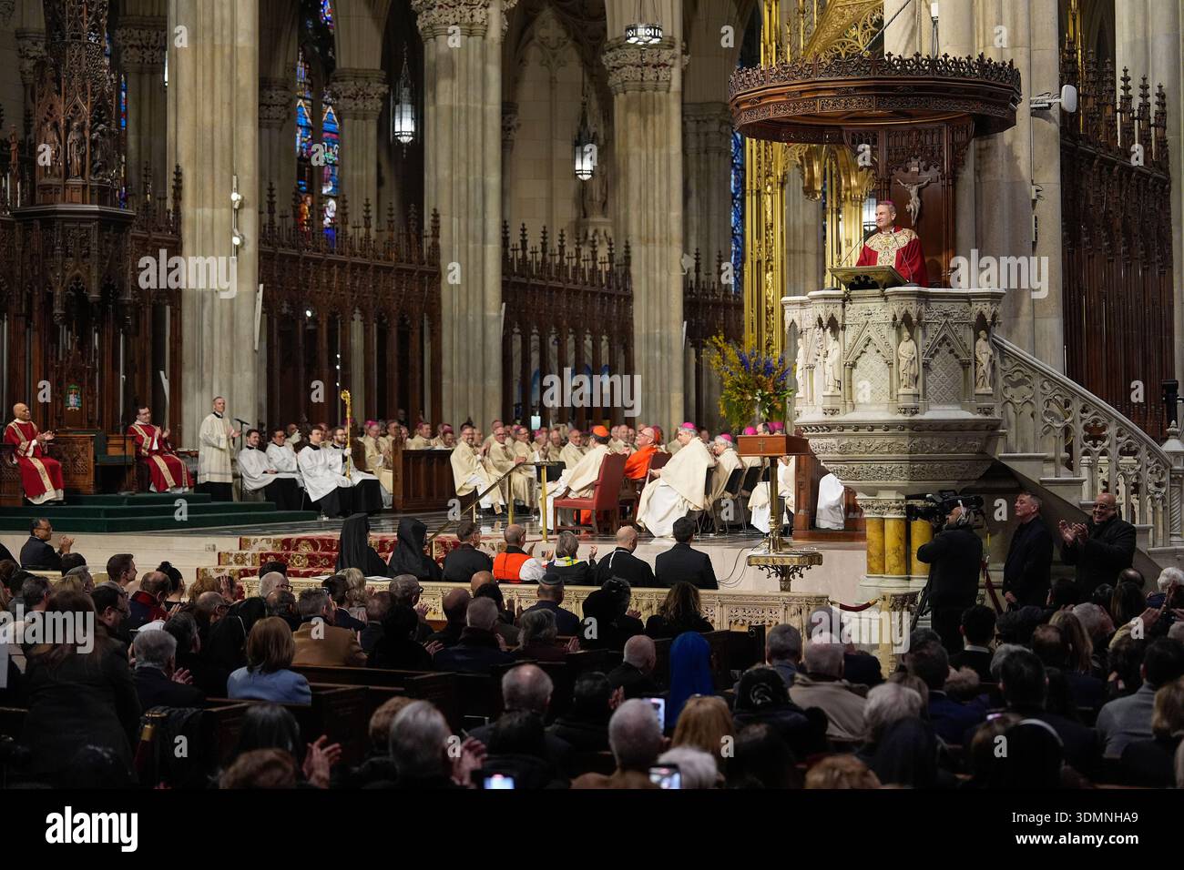 Archbishop Ronald Hicks gives the homily during his Mass of ...