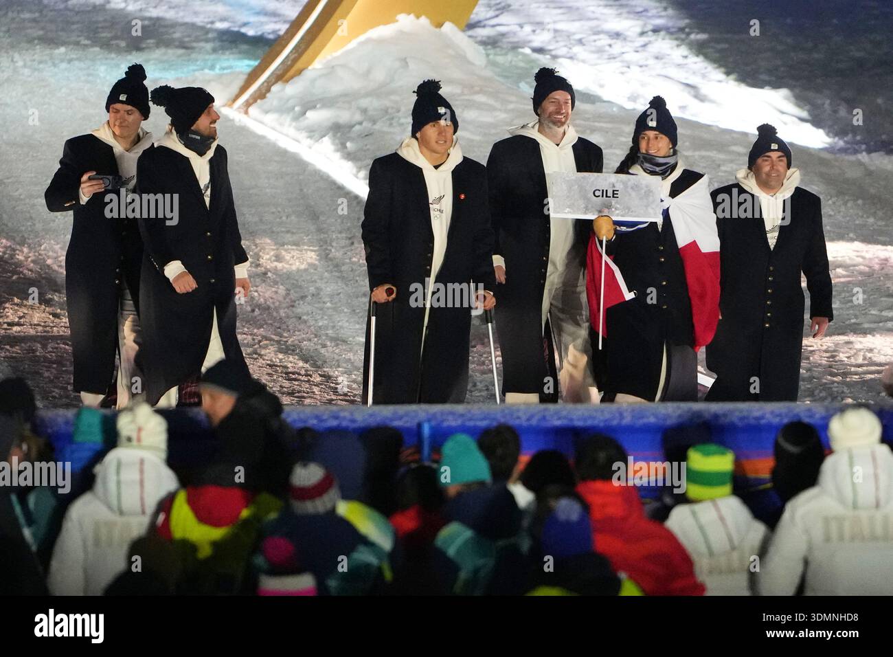Athletes from Chile walk during the Olympic opening ceremony at the ...