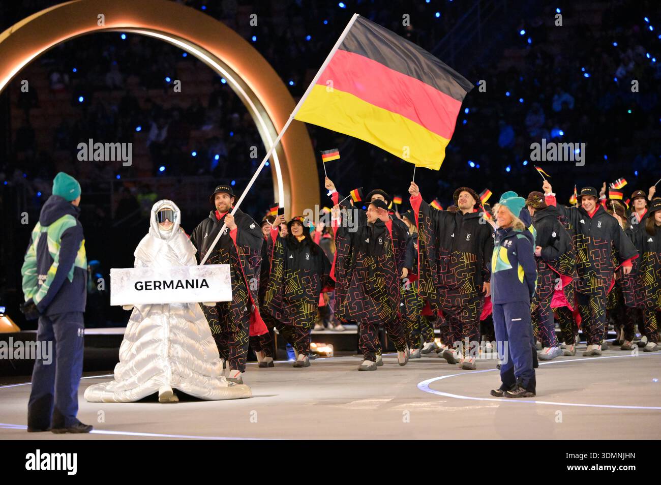 Members of the Germany team during the Opening Ceremony for the Milano ...