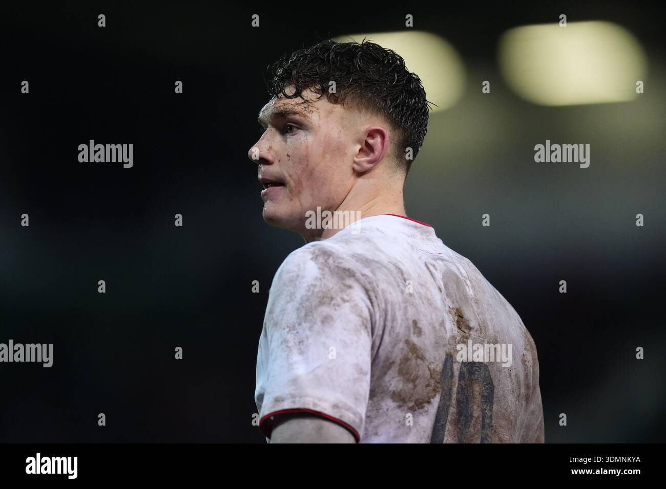England's Luke Davidson in action during the Under-20 Men's Six Nations ...
