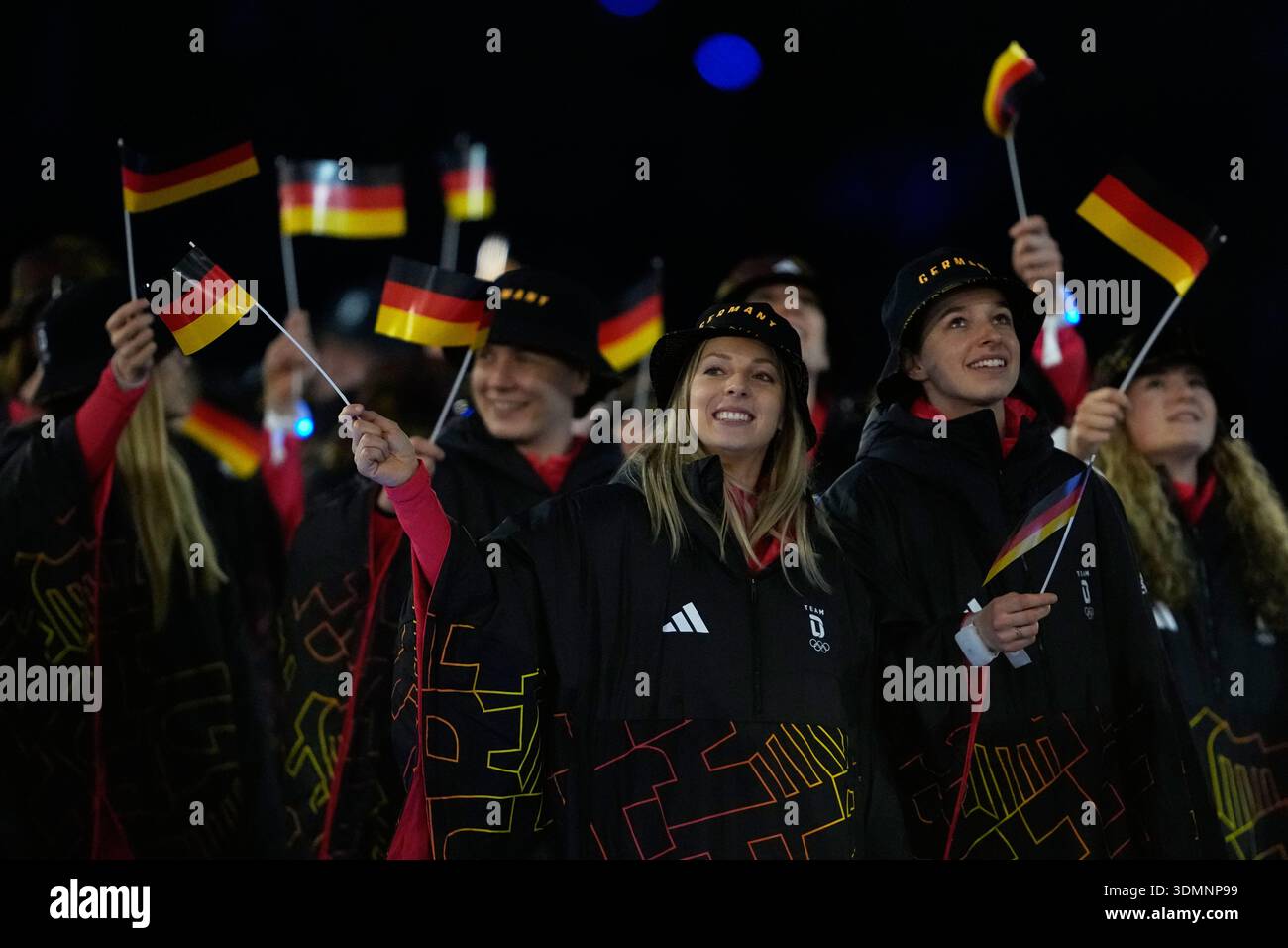 Germany arrives during the Olympic opening ceremony at the 2026 Winter ...