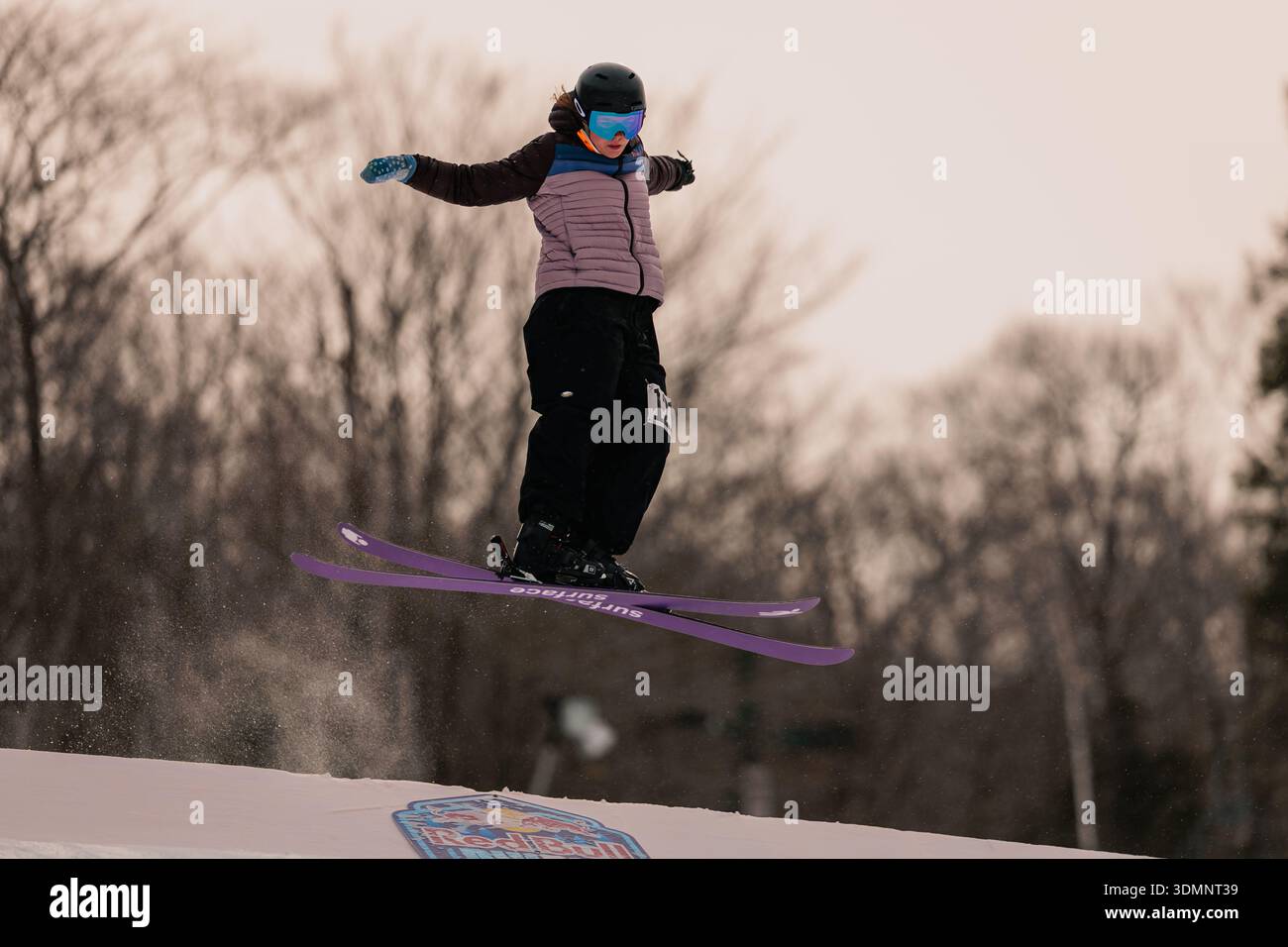 Lincoln, USA. 6 February, 2026. Camryn Loomis competes for Plymouth ...