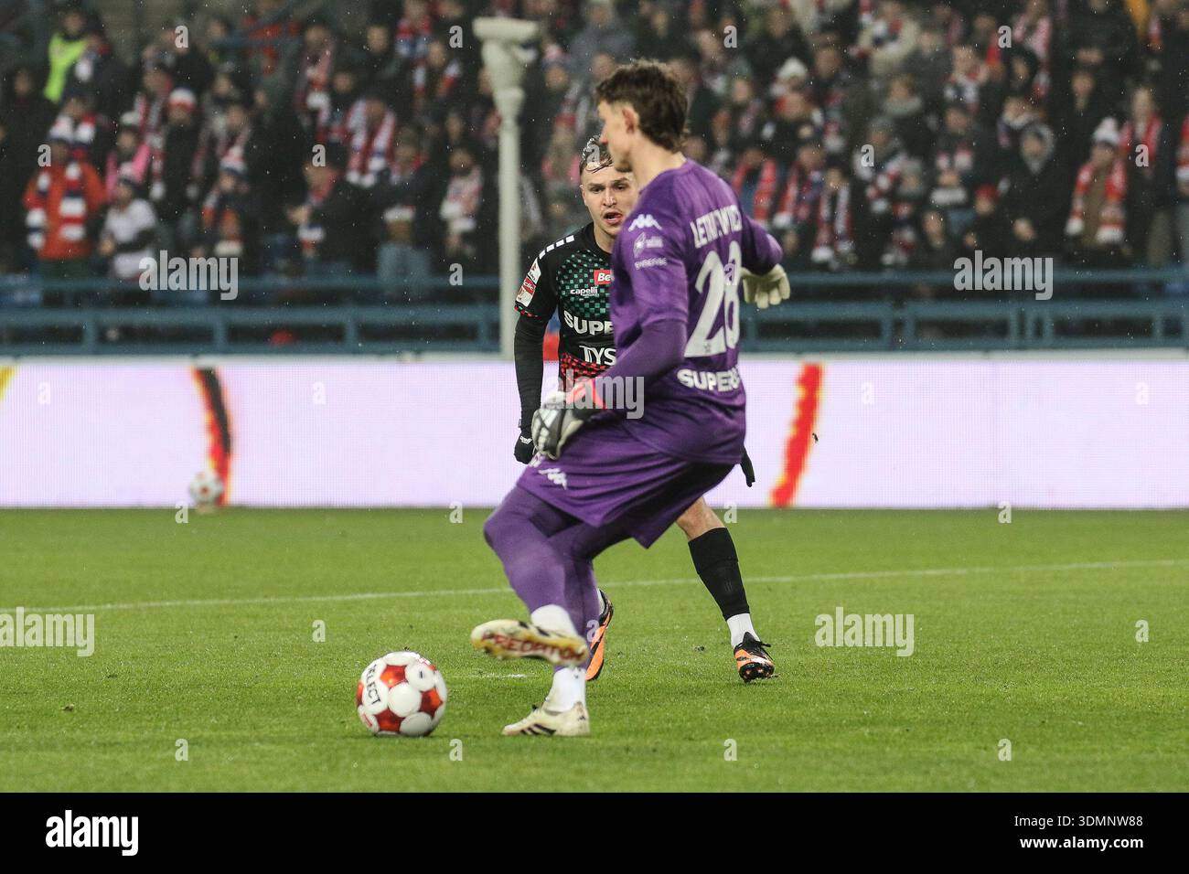 Krakow, Poland, 6th February, 2026, football 2025 2026 Betclic 1 Liga ...